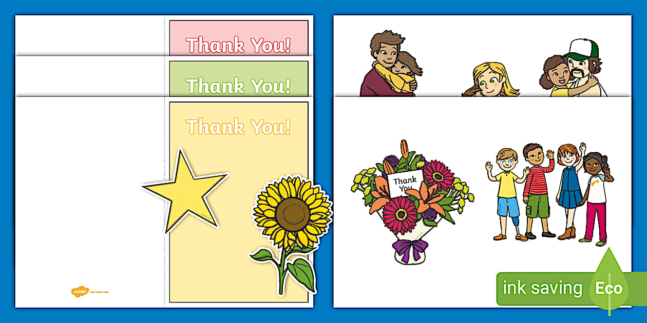 Thank You Card Template | Make Your Own | Primary Resources