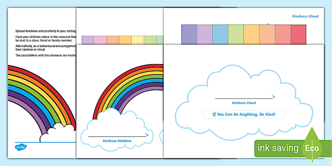 Kindness Rainbow Craft Activity | Twinkl EYLF - Year 2