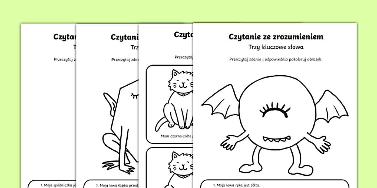 Reading Comprehension Three Key Words Worksheet / Worksheets Polish