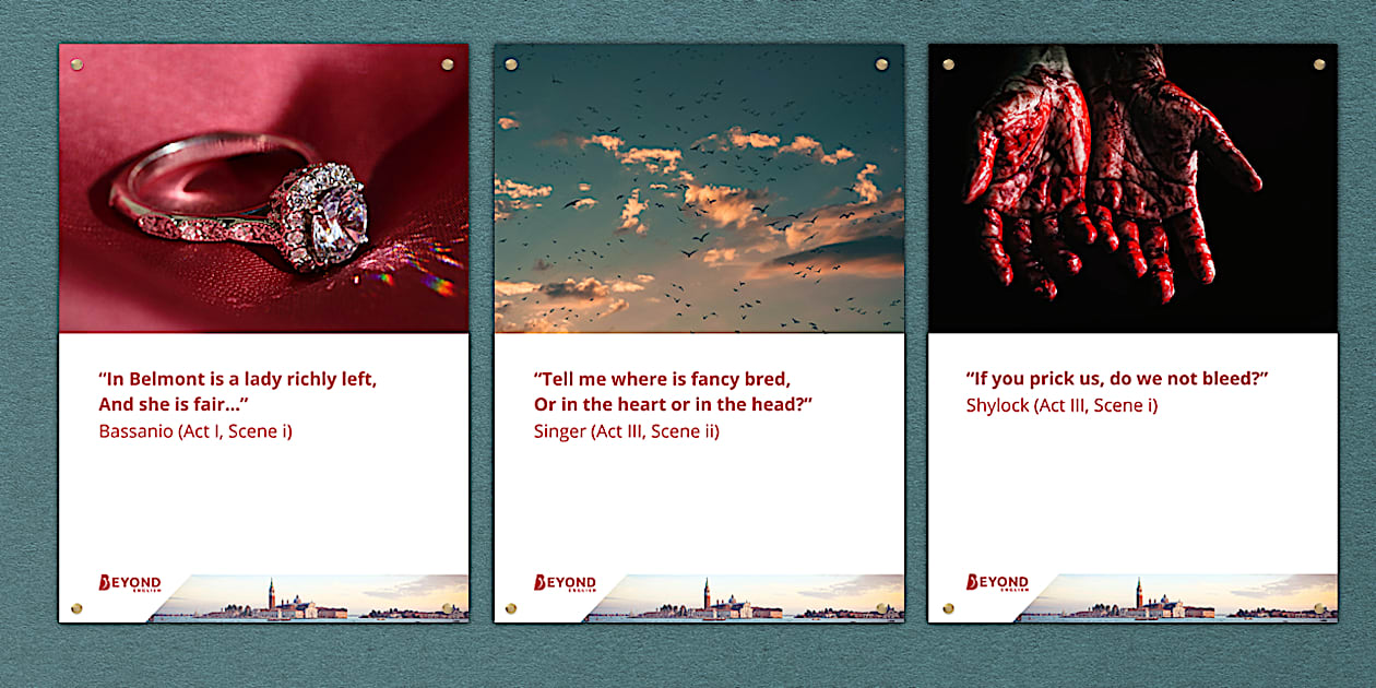 Merchant of Venice Quotes Posters (teacher made) - Twinkl