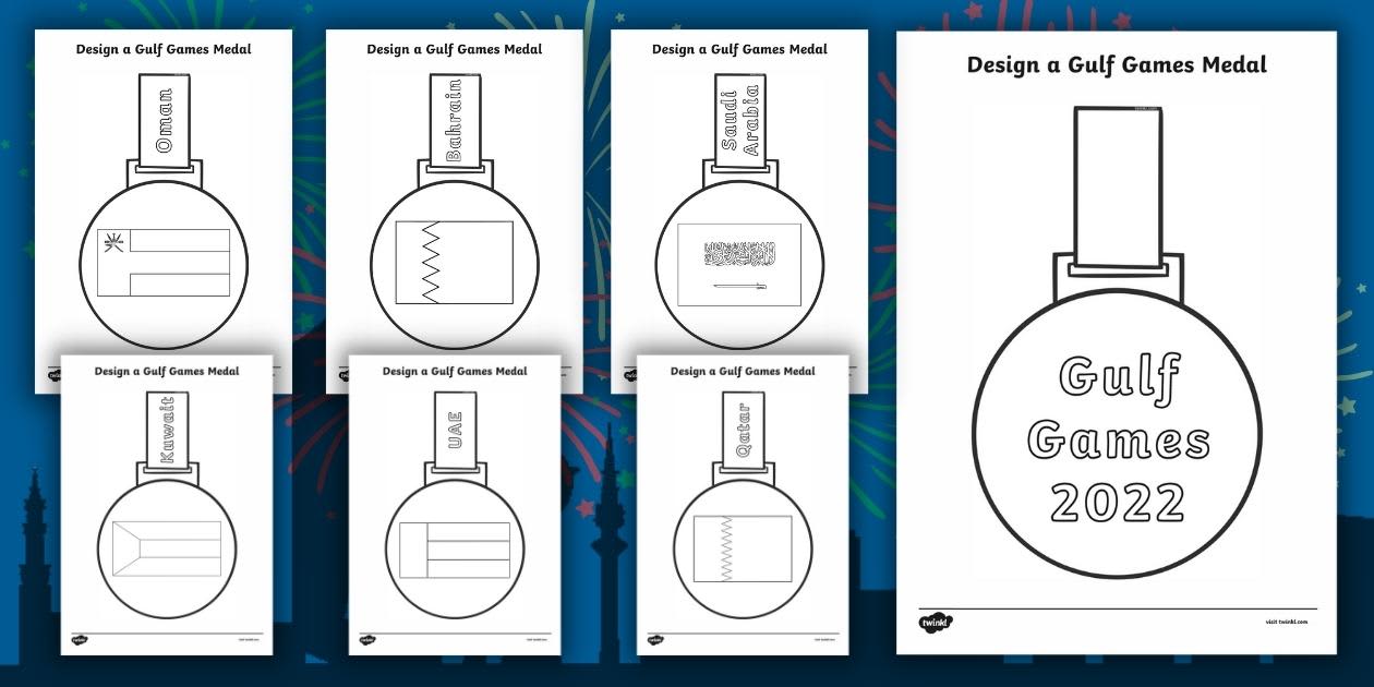 Design a Gulf Games Medal - GCC Medals (teacher made)