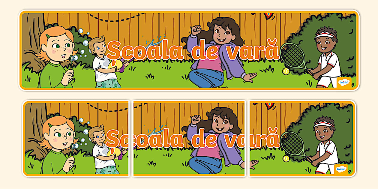 Școala de vară – Banner (Teacher-Made) - Twinkl