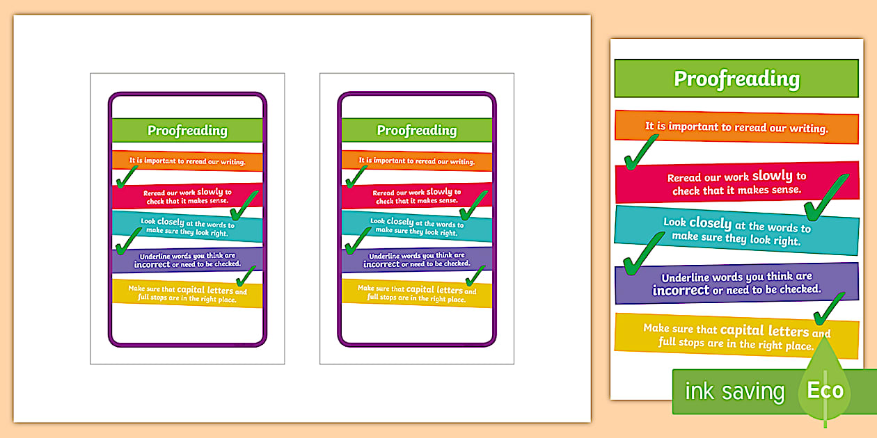 Editable Proofreading Prompts IKEA Tolsby/Fiestad Frame