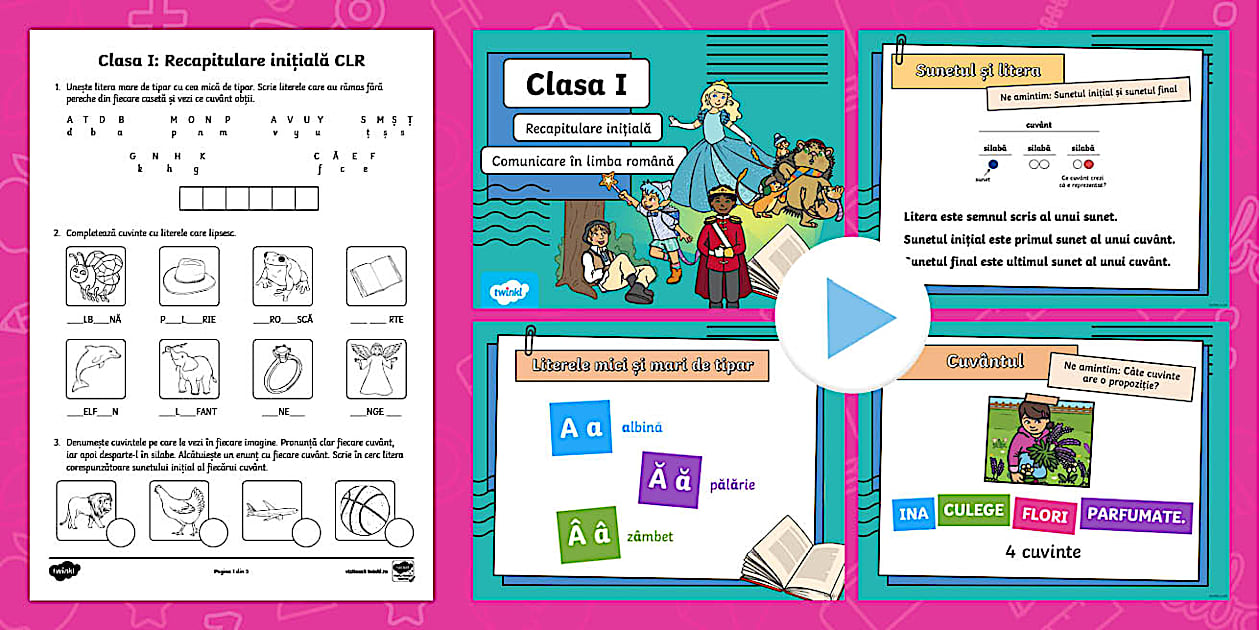 Recapitulare inițială CLR Clasa 1/I (teacher made)