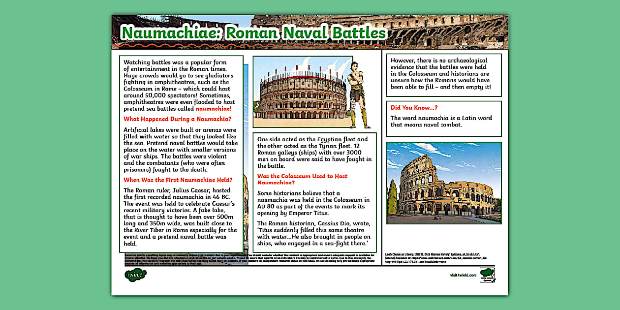 Did the Roman Colosseum Have Naval Battles? Fact File