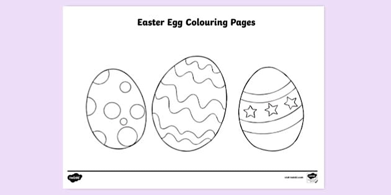 Easter Egg Colouring Page | Colouring Sheet (teacher made)