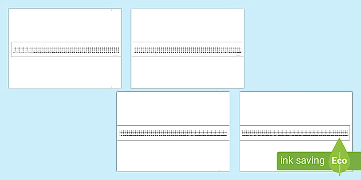 Giant 0 to 200 Number Line Cut-Outs (teacher made) - Twinkl
