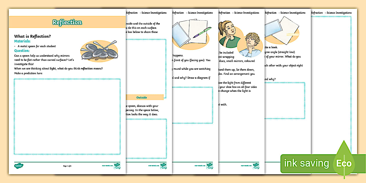 Reflection and Refraction (teacher made) - Twinkl