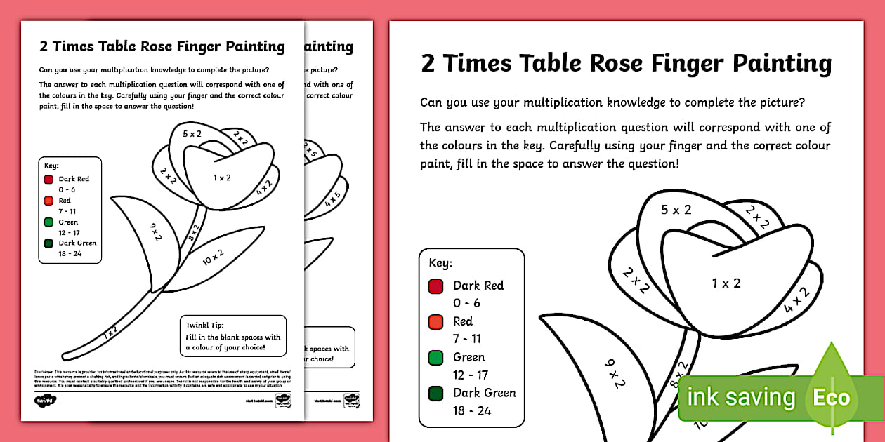 Rose Finger Painting Art Activity