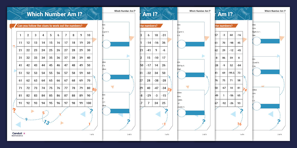 Which Number Am I? Differentiated Game (teacher made)