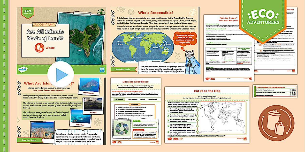 Year 5 Waste: Lesson 4 - Are All Islands Made of Land?