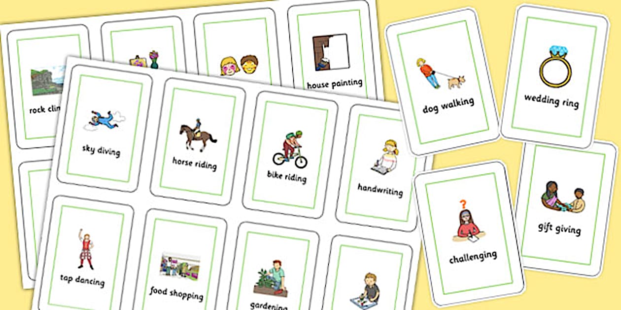 Three Syllable Final 'ng' Sound Flash Cards (teacher made)