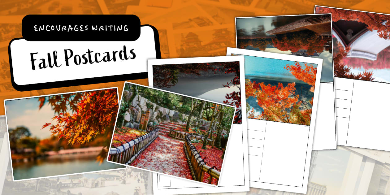 Fall Postcard Templates - Twinkl