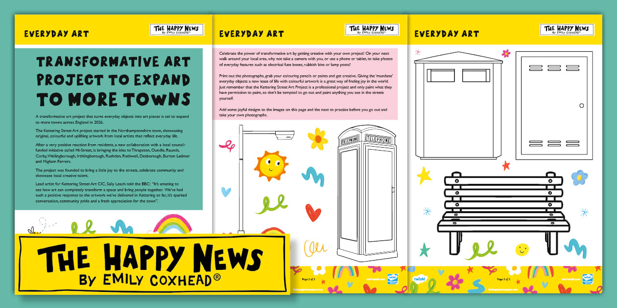 Everyday Art Activity Sheet for KS2