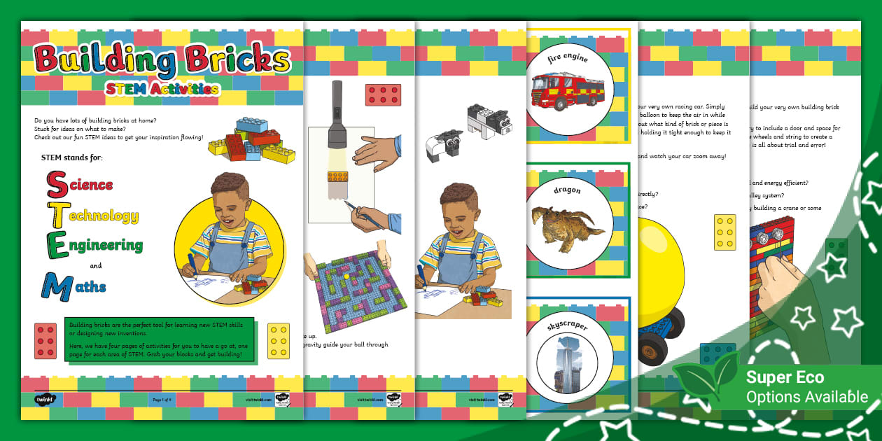 Building Bricks STEM Activities (Ages 7 - 11) (teacher made)