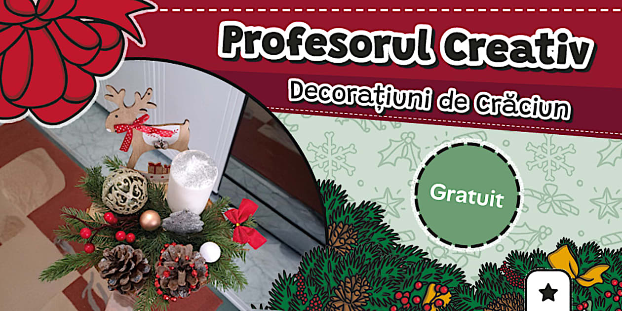 Aranjament cu elemente naturale – Profesorul creativ