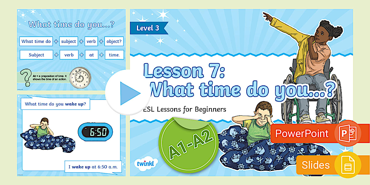 ESL Curriculum Level 3, Lesson 7 (teacher made) - Twinkl