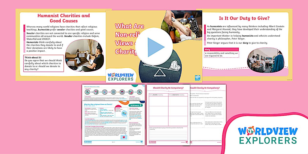 RE: Charity: UKS2 Lesson Pack 6 (teacher made) - Twinkl