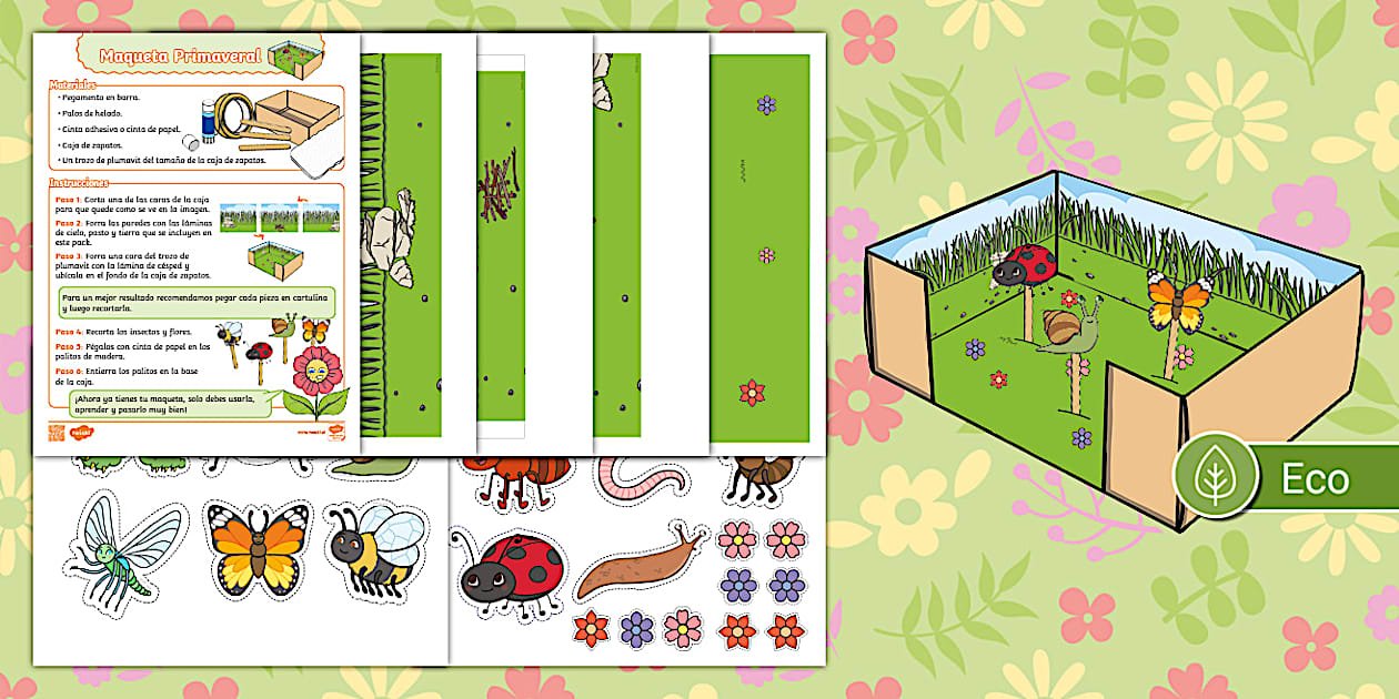 Maqueta: Pequeños Insectos de Primavera