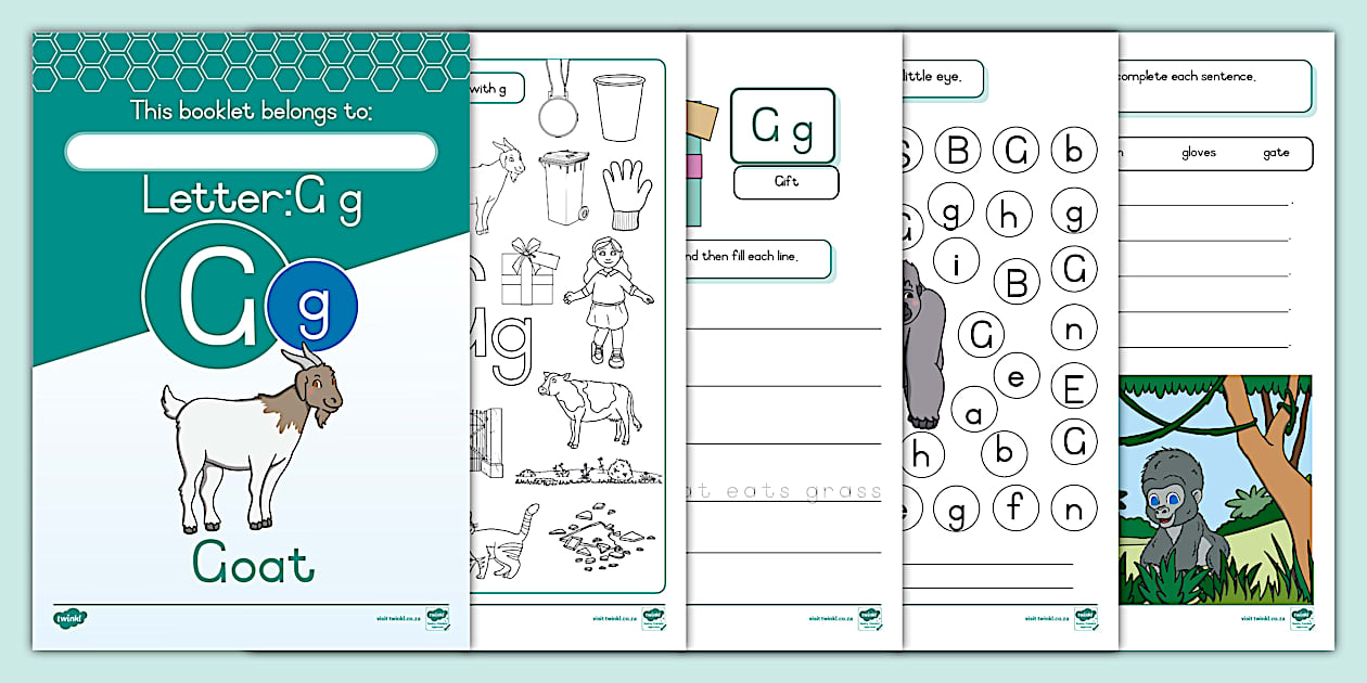 Let's Look at the Letter G - Booklet (teacher made) - Twinkl