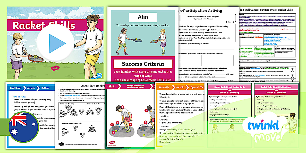 Year 3 Net and Wall Games Fundamental Lesson 3 Racket Skill