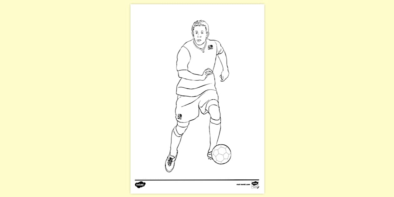 Gylfi Sigurdsson Iceland Colouring | Colouring Sheets