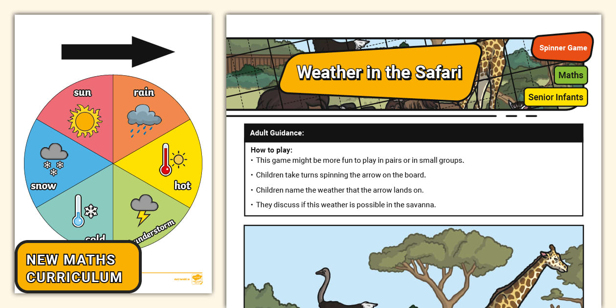 Safari Animals Data Spinner Game (Teacher-Made) - Twinkl