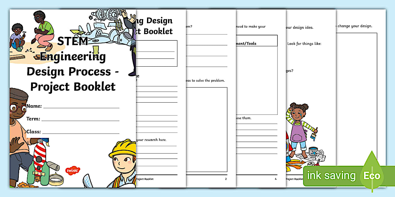 STEM Engineering Design Process Booklet F-2 (teacher made)