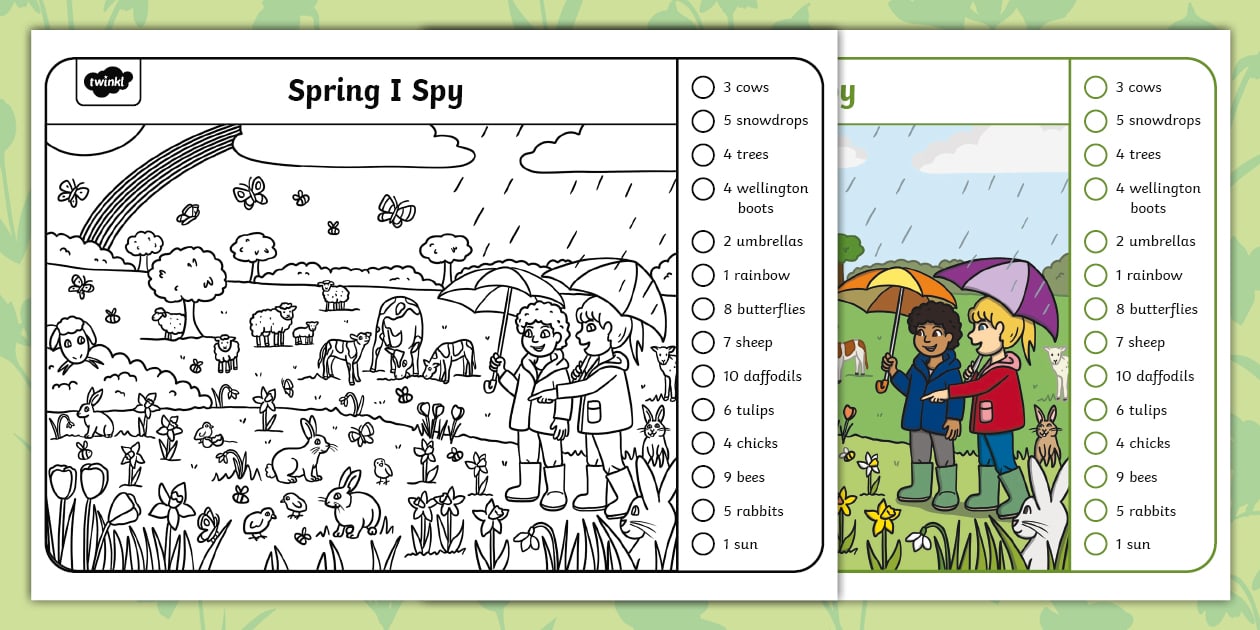 Spring Colouring Activity for Early Learners (teacher made)