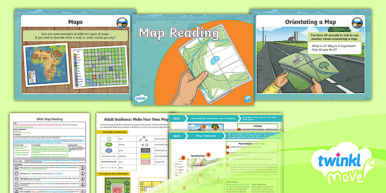 OAA: Map Reading - Year 4 PE Lesson - Orienteering - Twinkl