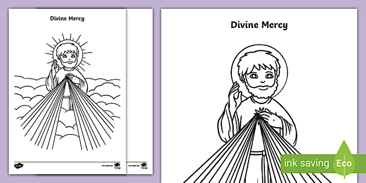 Divine Mercy Colouring Sheets (Teacher Made) - CfE - Twinkl