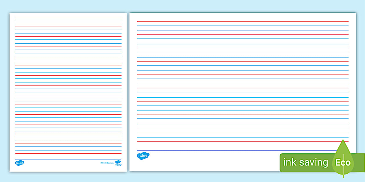 Queensland Handwriting Lines - 3-4 Worksheet - Primary