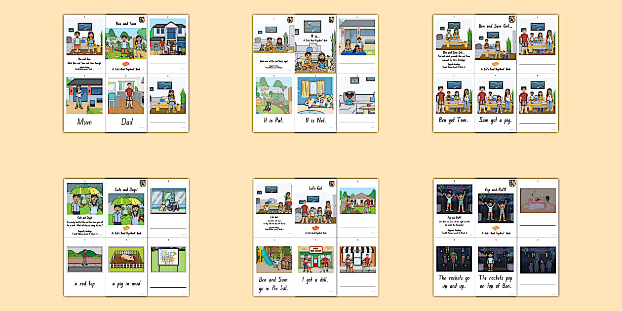 Twinkl Phonics Mini Books - Level 2 (teacher made) - Twinkl