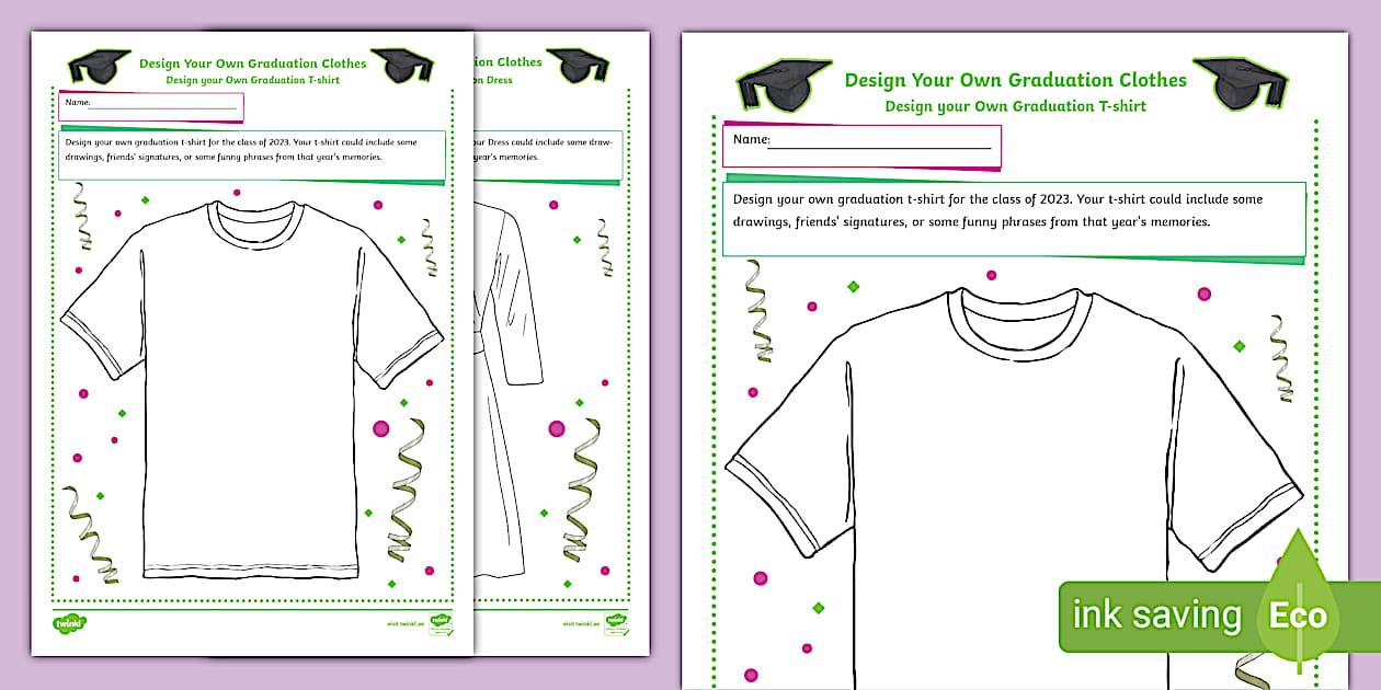 Design Your Own Graduation Clothes (teacher made) - Twinkl