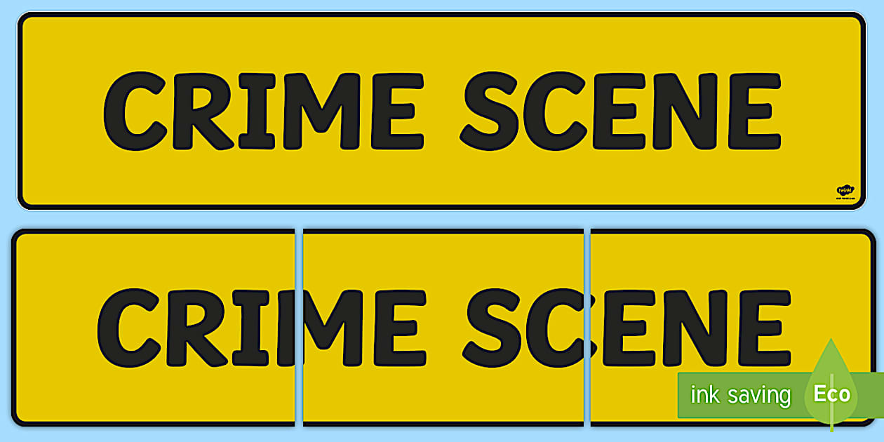 Crime Scene Role Play Banner (Teacher-Made) - Twinkl