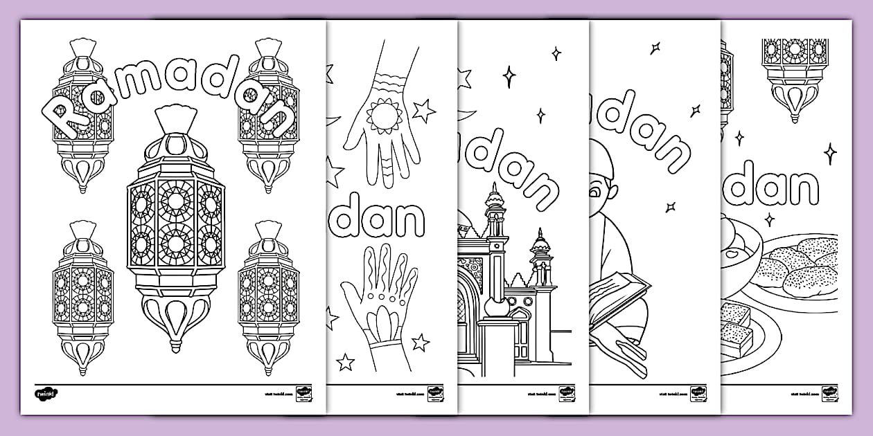 Fun Ramadan Coloring Pages for 2nd Grade | Twinkl USA