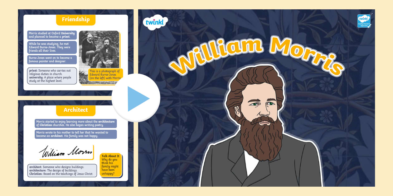 KS1 William Morris PowerPoint (teacher made) - Twinkl