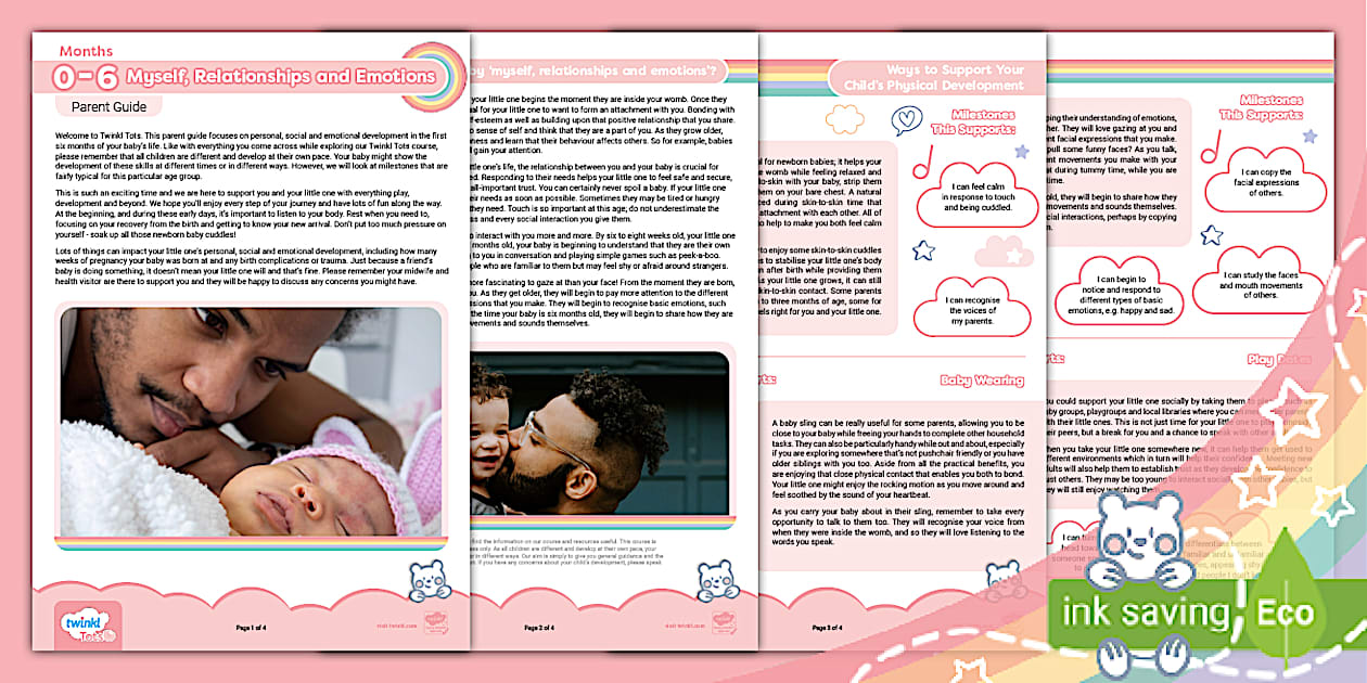 FREE! - Twinkl Tots Age 0-6 Months Myself, Relationships and Emotions ...