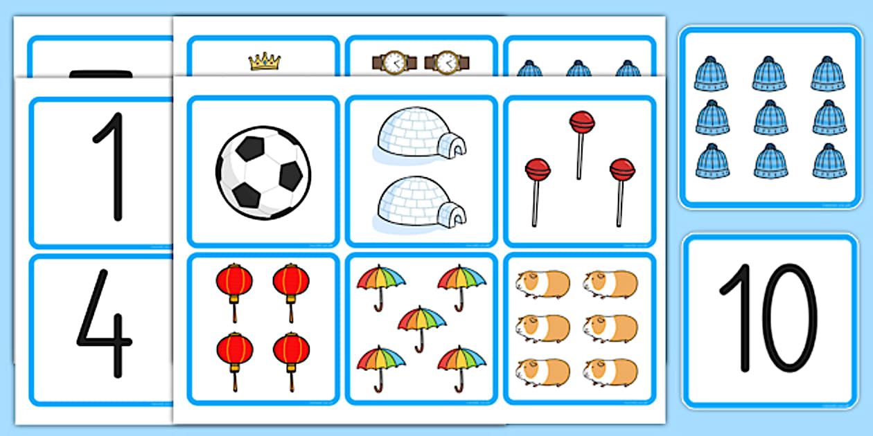 Cyfry i Liczby | Gra Obrazkowa (teacher made) - Twinkl