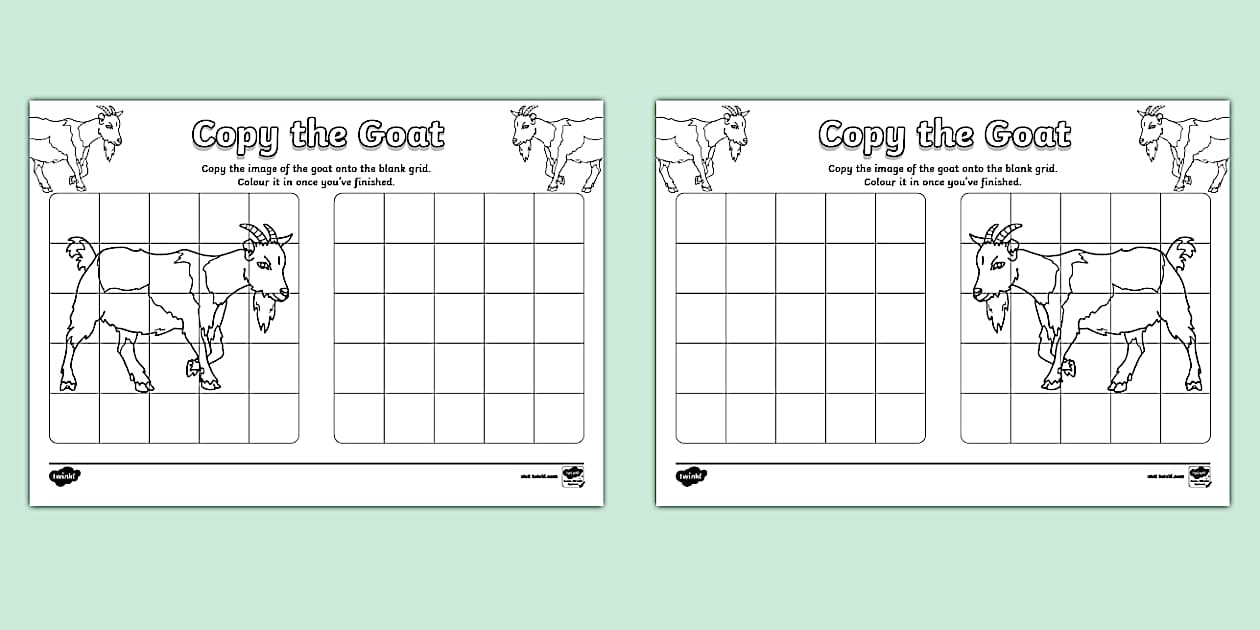 Copy the Goat Worksheet (professor feito) - Twinkl
