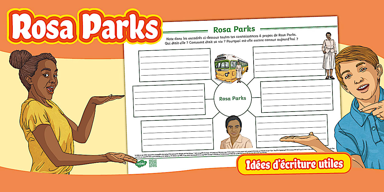 * NEW * Carte mentale : Rosa Parks - Twinkl France