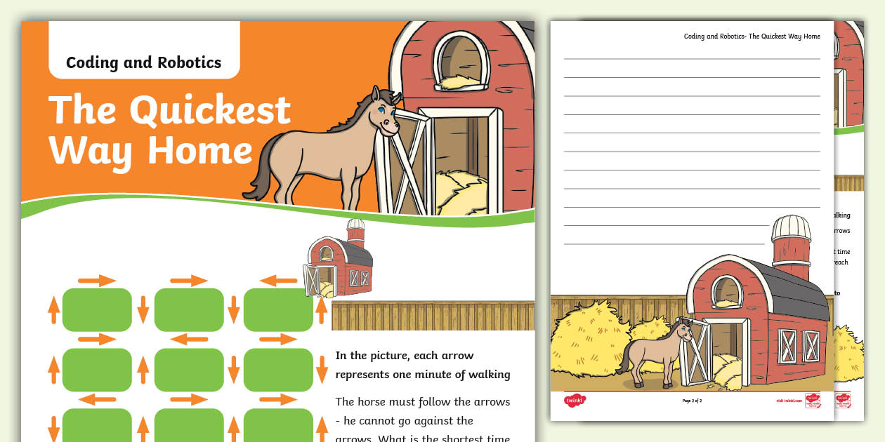 The Quickest Way Home Algorithm (teacher made) - Twinkl