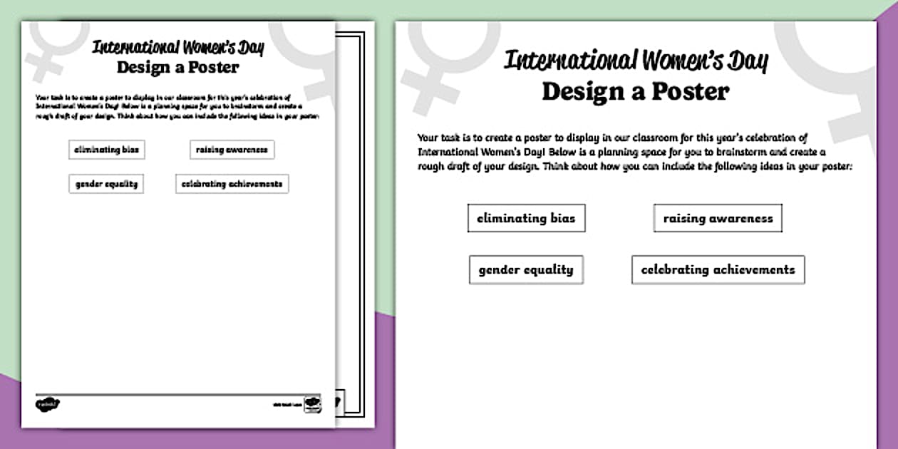 International Women's Day Poster | 6th Grade Resource