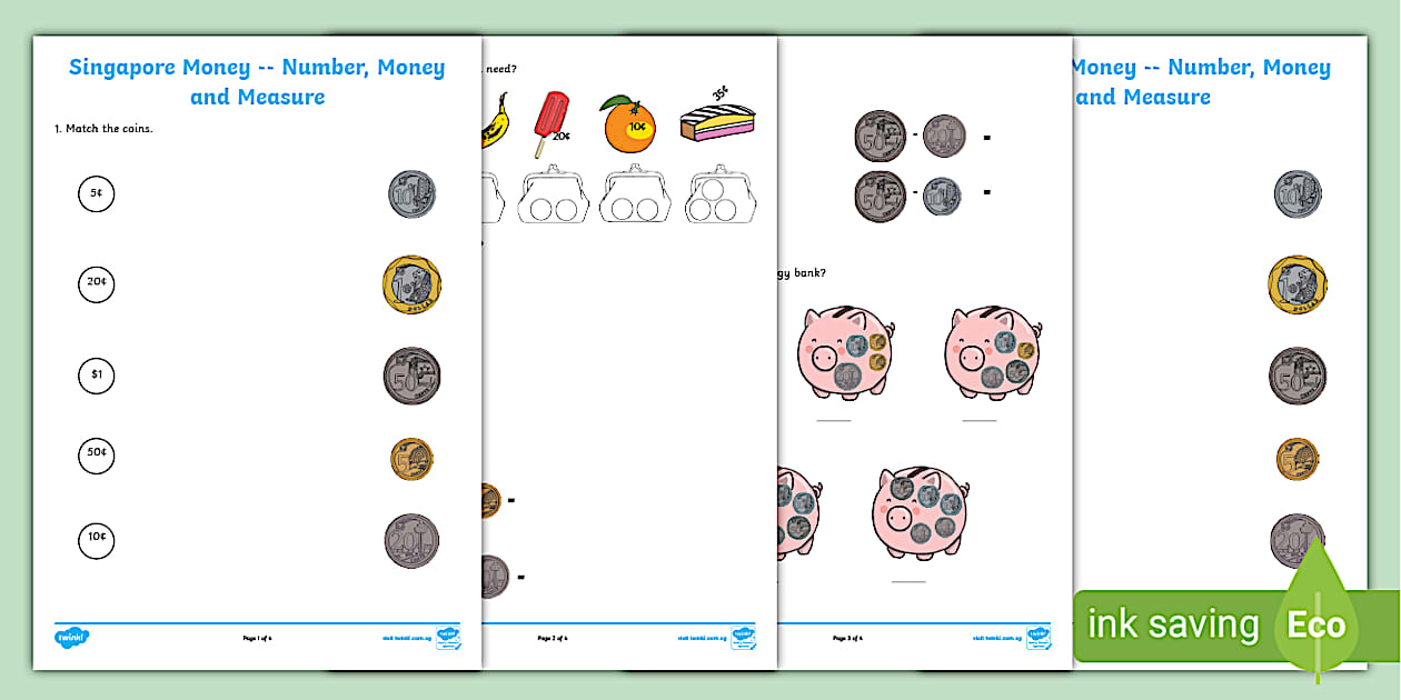 Singapore Money (Lehrer gemacht) - Twinkl