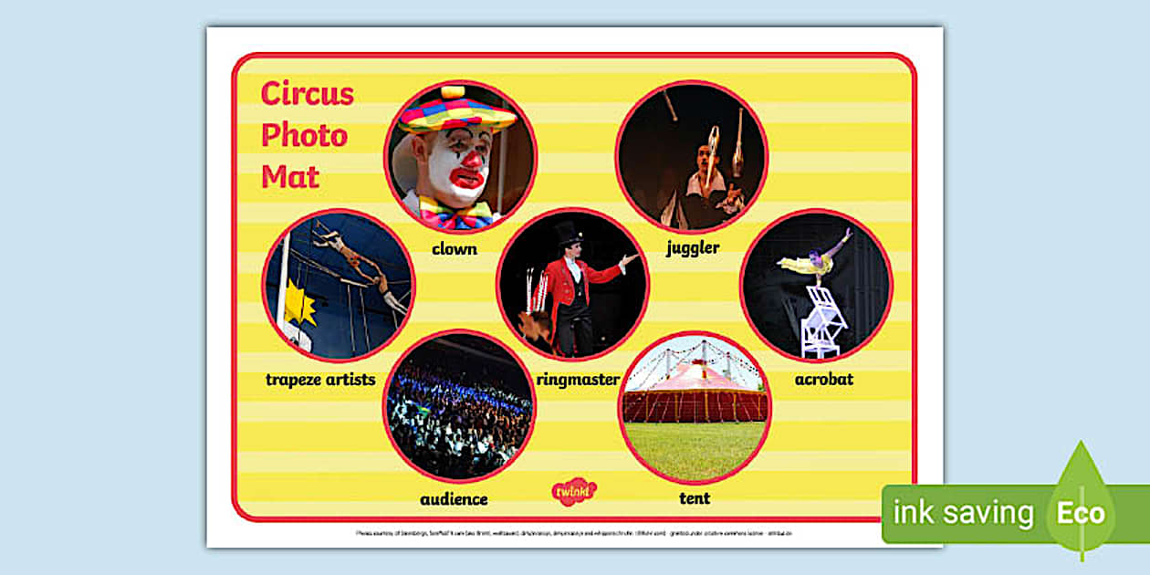 Cursive Circus Photo Mat (Hecho por educadores) - Twinkl