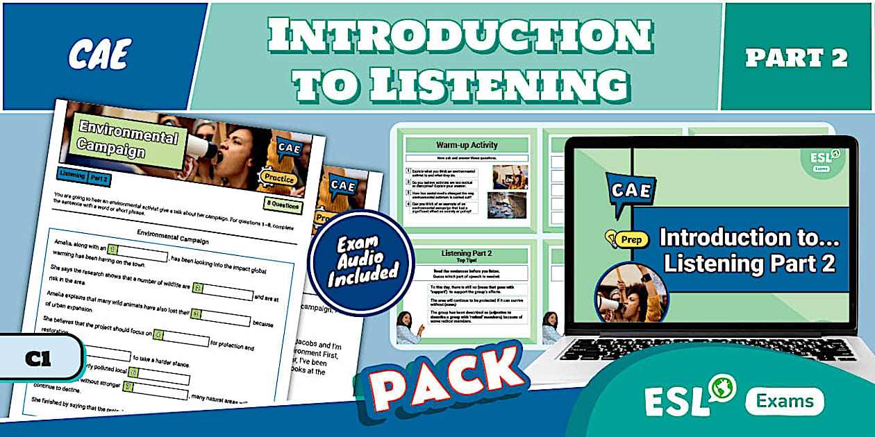 C1 Advanced (CAE) Introduction to Listening Part 2