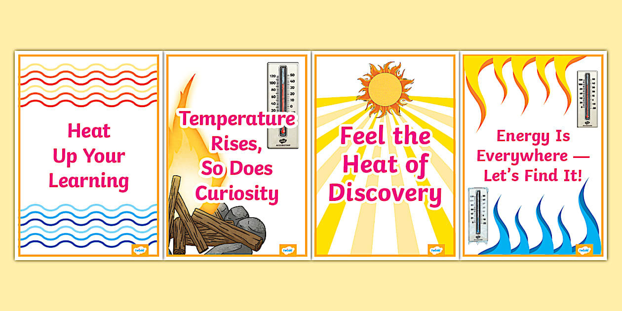 STEM Motivational Posters – Heat and Temperature - Twinkl