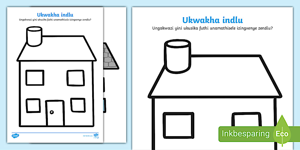 Build a House - Ukwakha indlu (teacher made) - Twinkl
