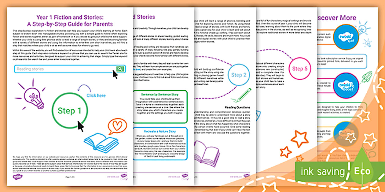 Year 1 Fiction and Stories: A Step-by-Step Guide for Parents