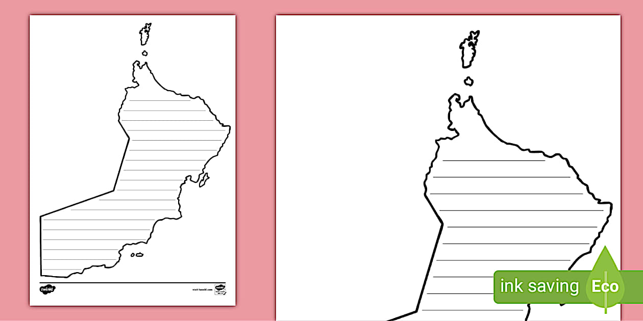 Oman Writing Template (Teacher-Made) - Twinkl